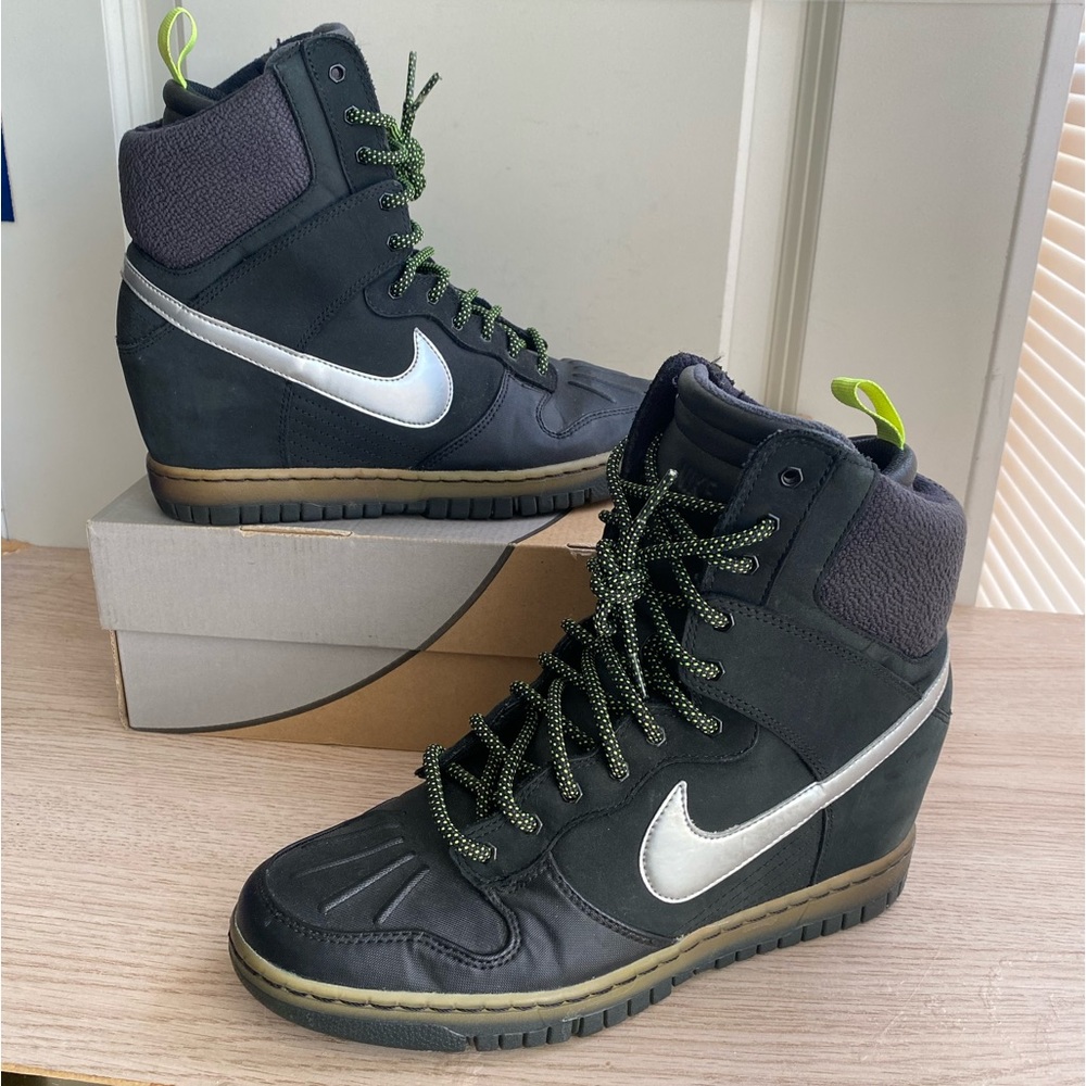 Rare 2014 Nike Sky Hi Dunk Sneakerboot Wedge Sneakers… - Gem